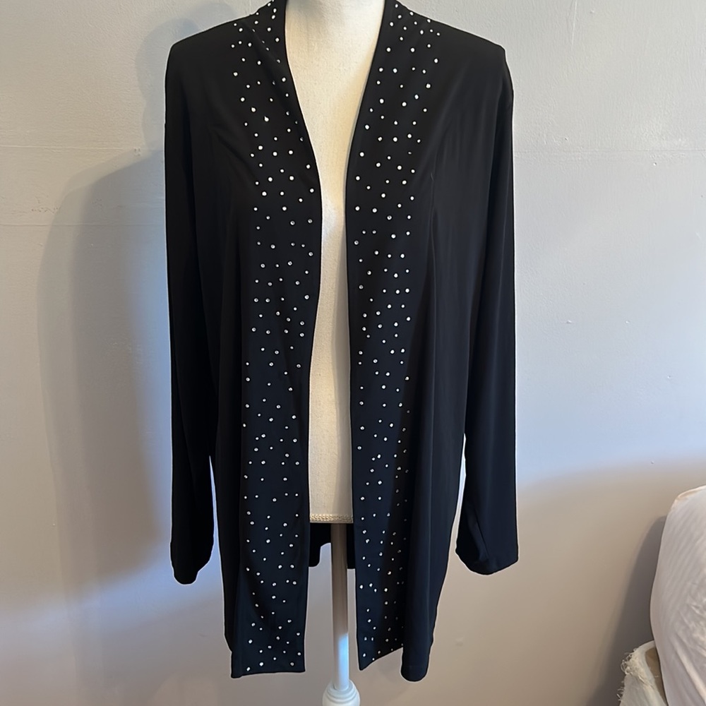 Quacker Factory Gem Detail Cardigan - Gem